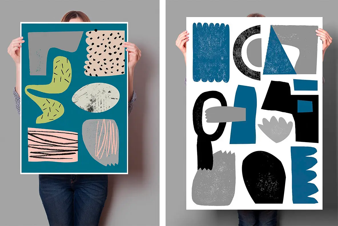 Cutouts Art Abstract - YouWorkForThem