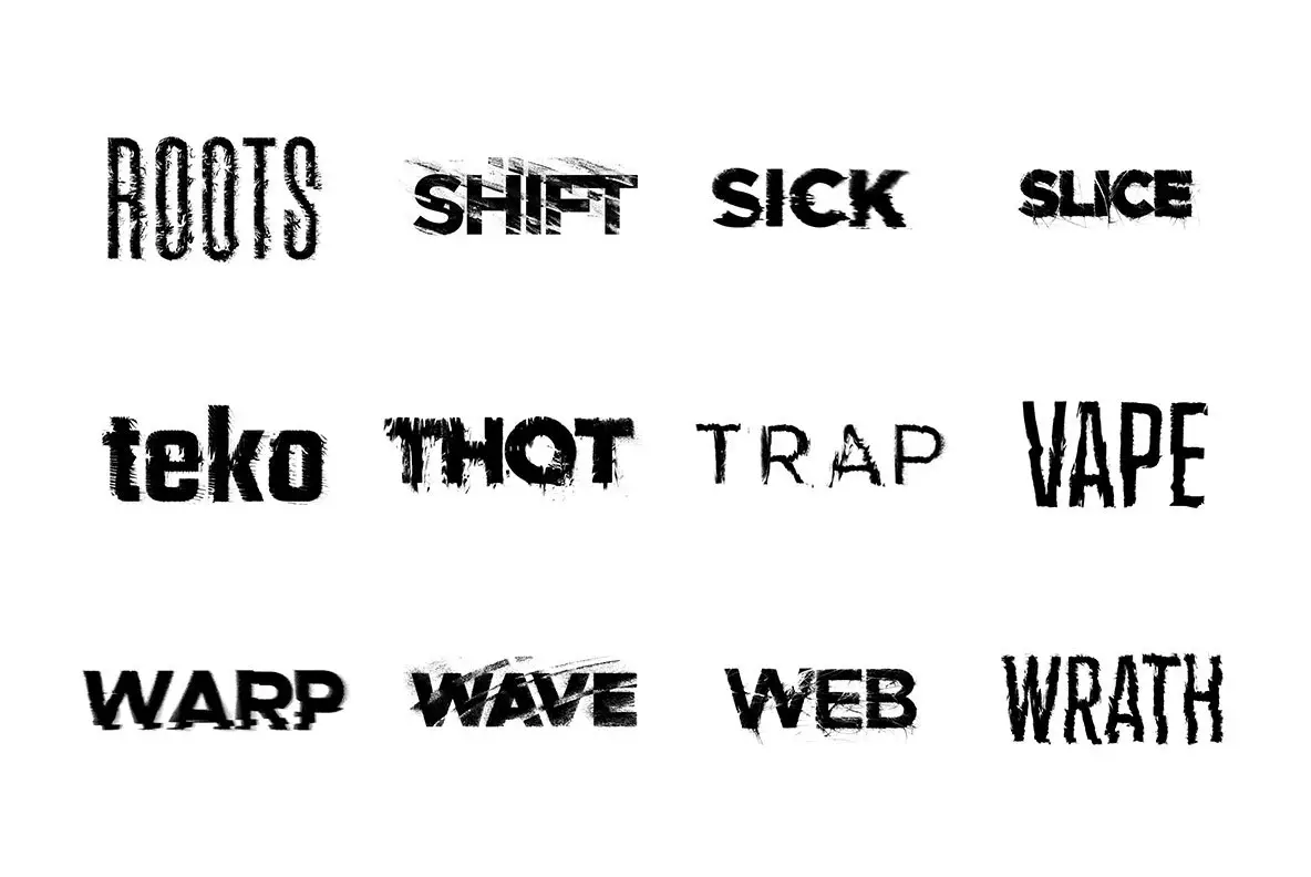 Typo - 24 Distortion Effects Graphics - YouWorkForThem