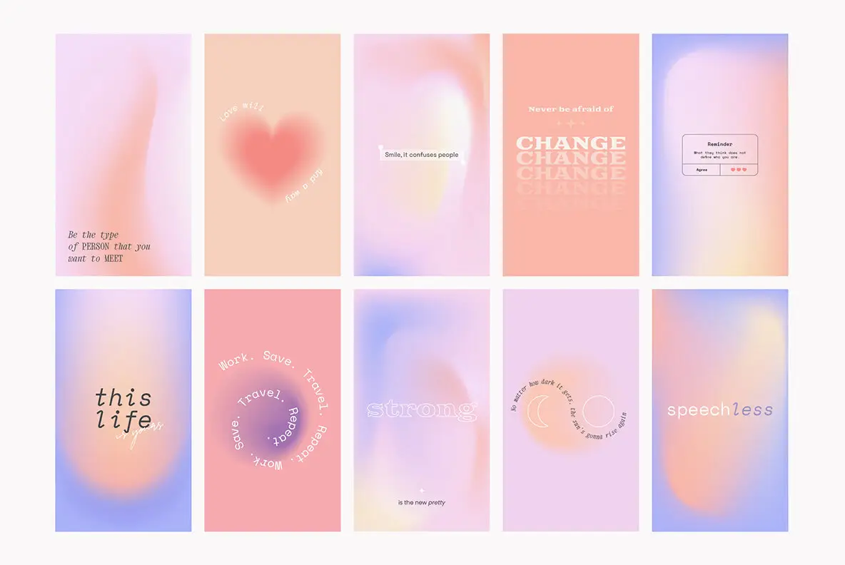 Instagram Gradient Quotes Graphics - YouWorkForThem