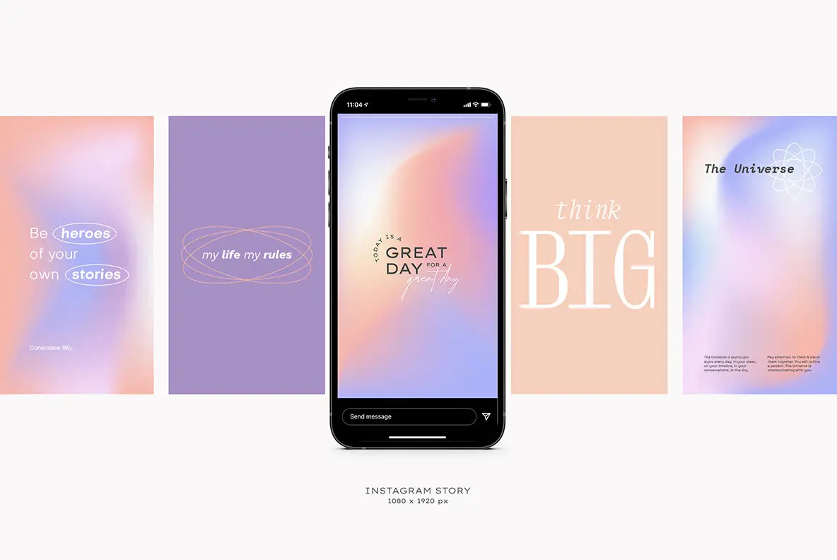 Instagram Gradient Quotes Graphics - YouWorkForThem