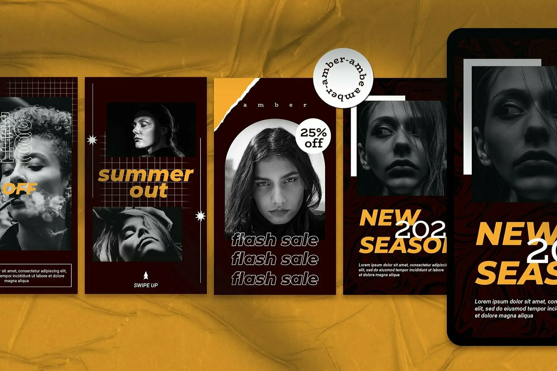 Amber Instagram Template Graphics - YouWorkForThem