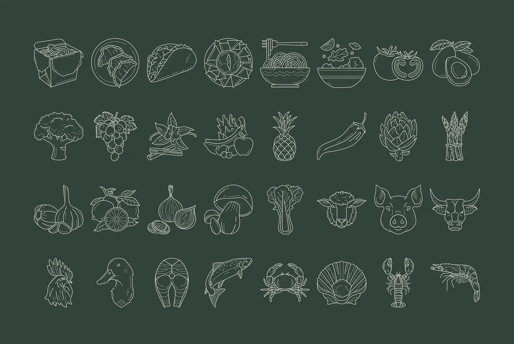 Food Logo Kit Logos - YouWorkForThem