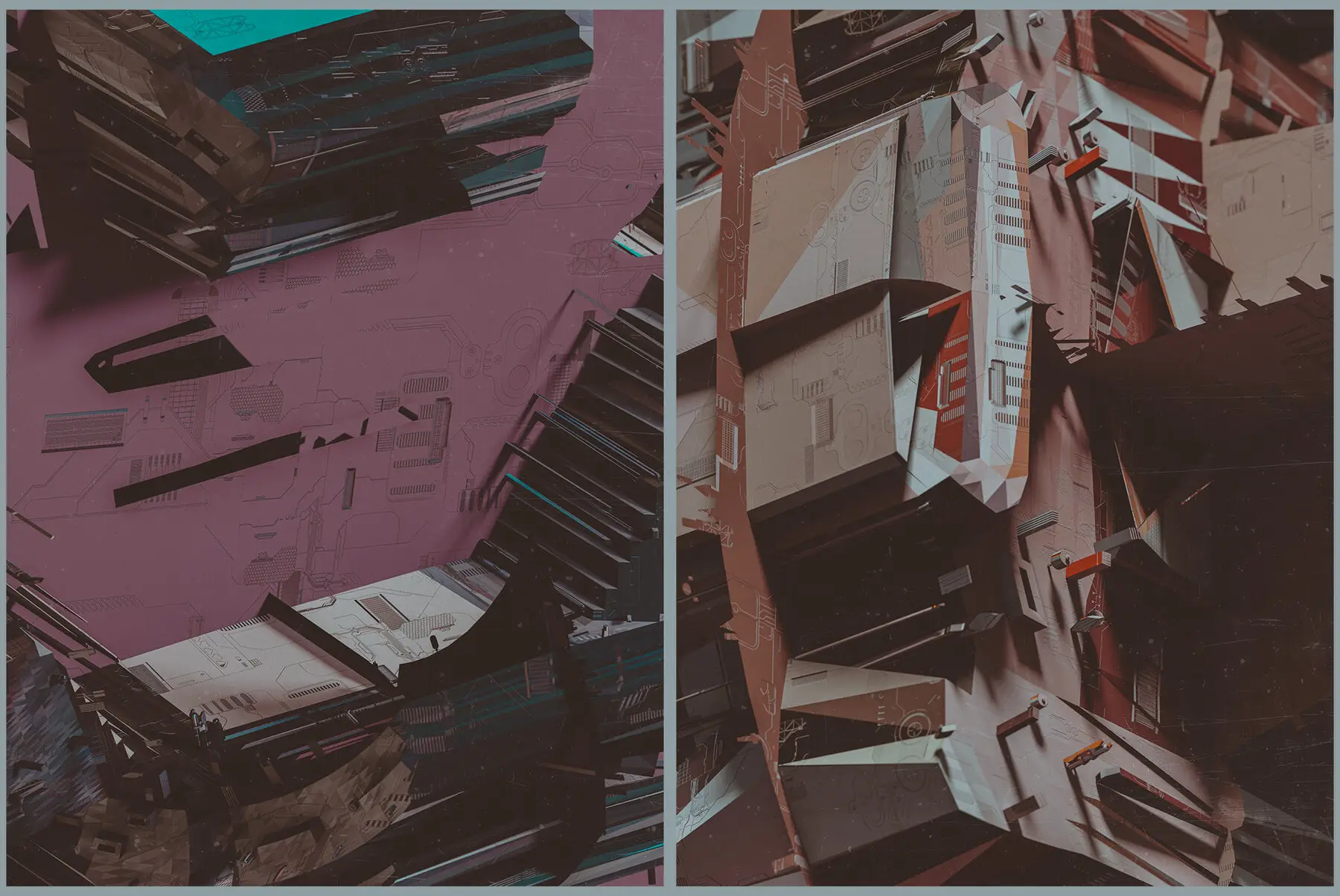 Dystopian Machines - Abstract Stock 3D Graphics Graphics - YouWorkForThem