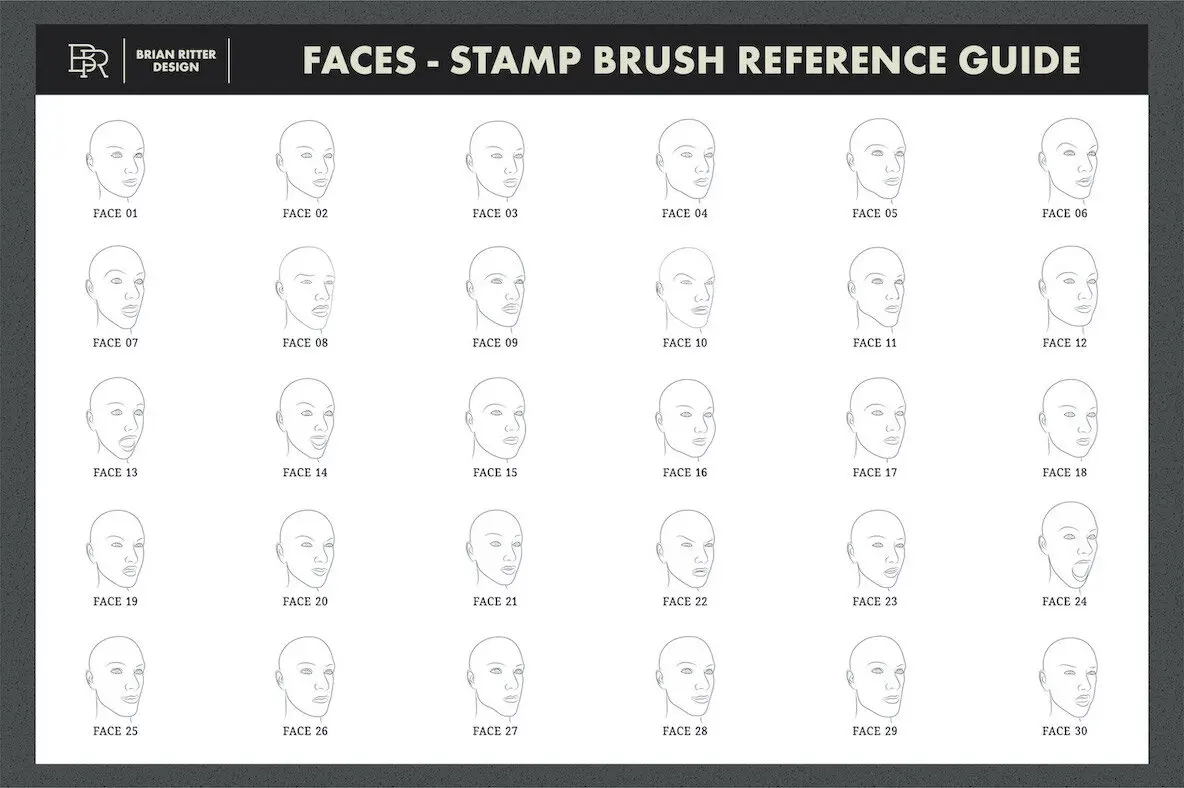 Portrait Toolkit 2 for Procreate - YouWorkForThem