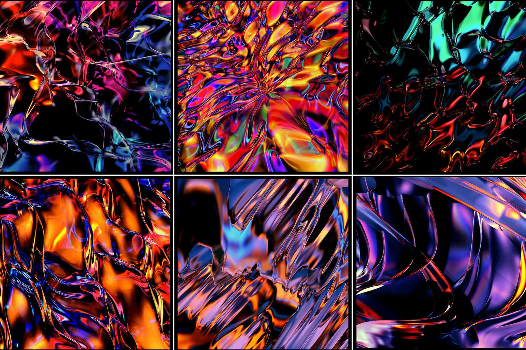 Glisten – Reflective 3D Textures Abstract - YouWorkForThem