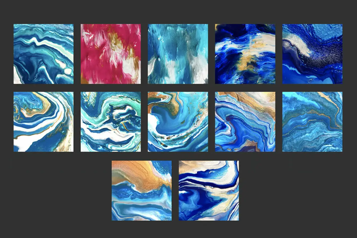 40 Fluid Paint Textures Graphics - YouWorkForThem