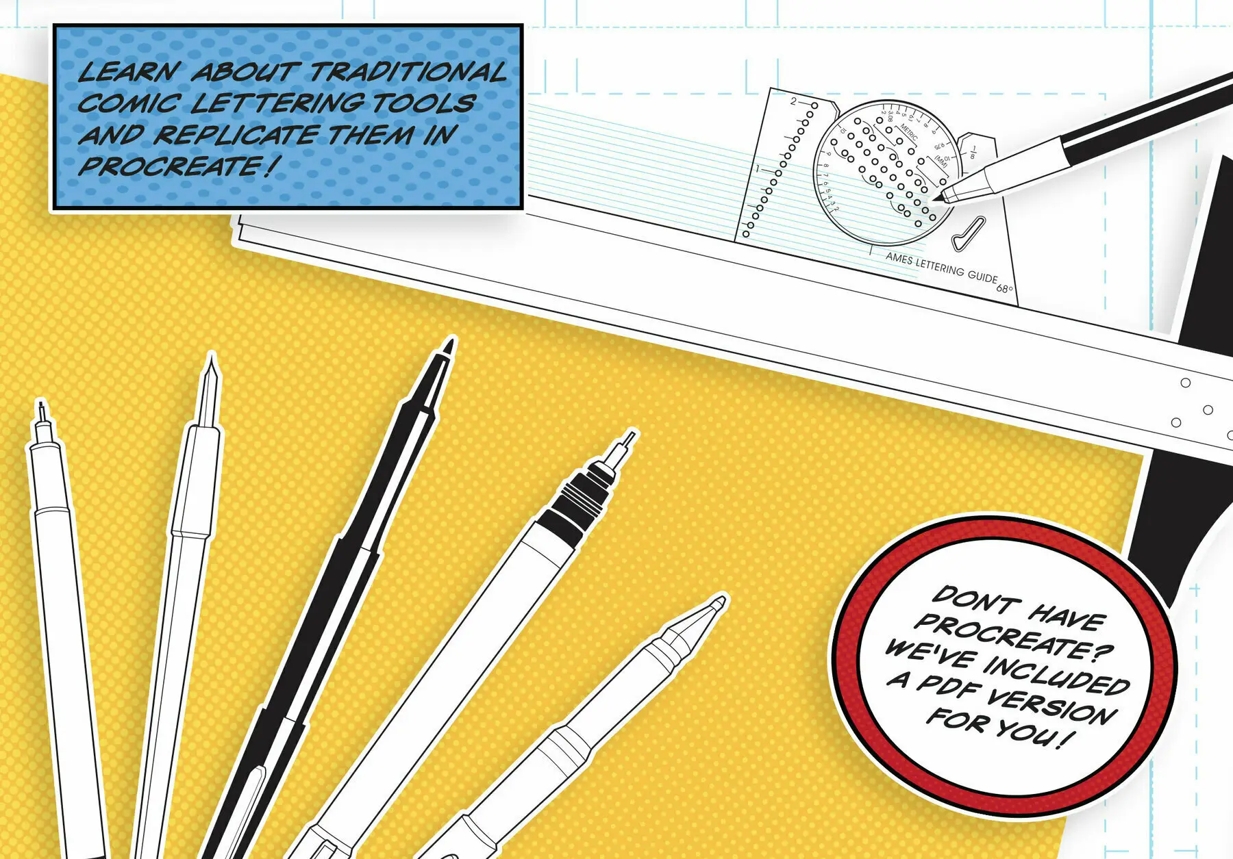 The Comic Lettering Masterclass For Procreate - YouWorkForThem