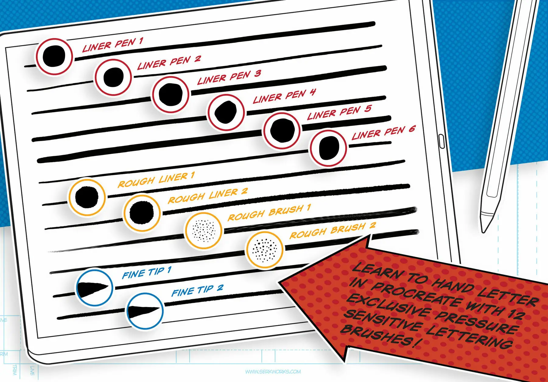 The Comic Lettering Masterclass For Procreate - YouWorkForThem