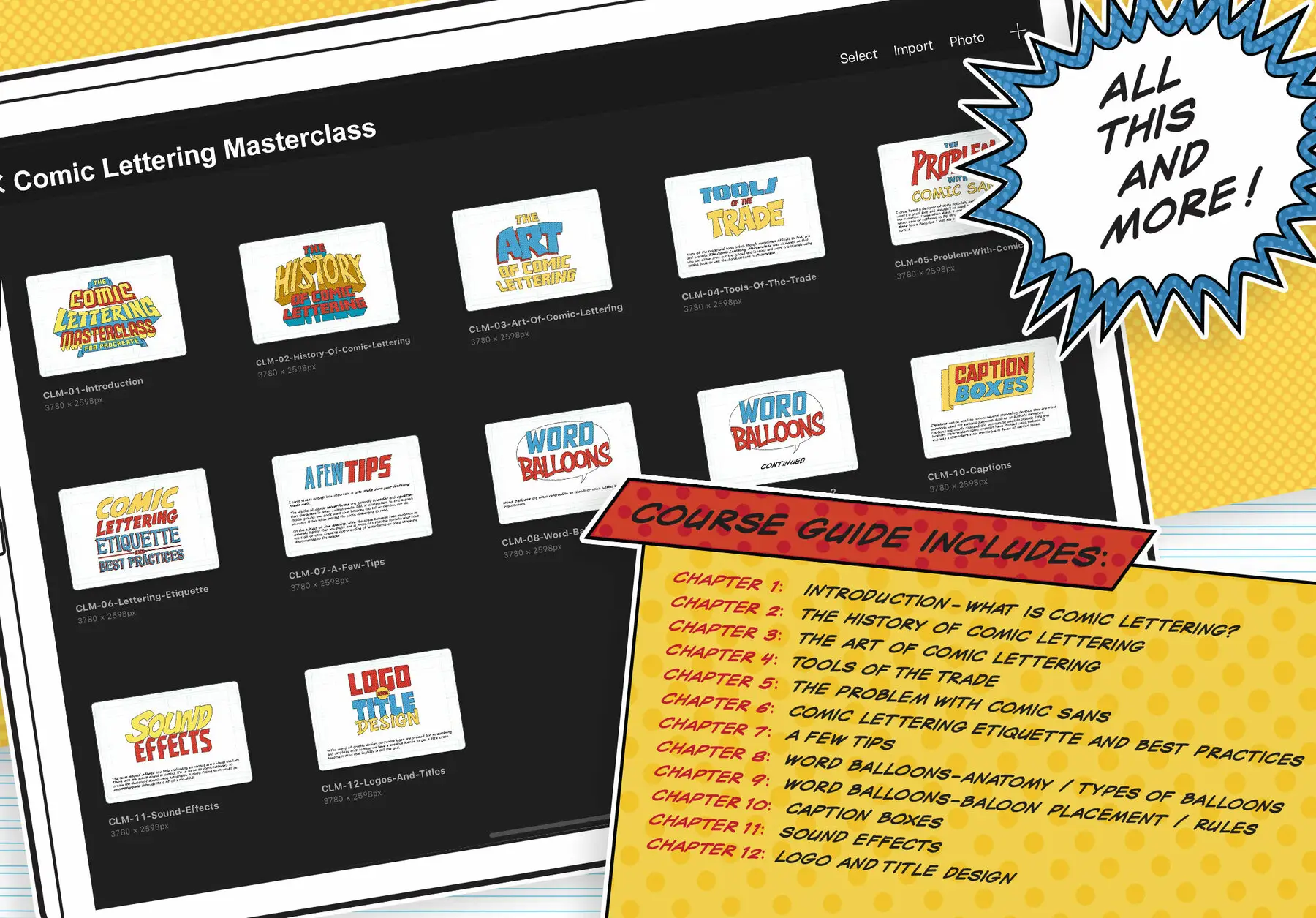 The Comic Lettering Masterclass For Procreate - YouWorkForThem