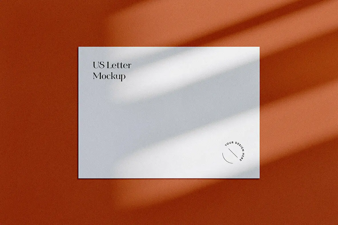 Minimal US Letter Paper Mockup Vol.2 Graphics - YouWorkForThem