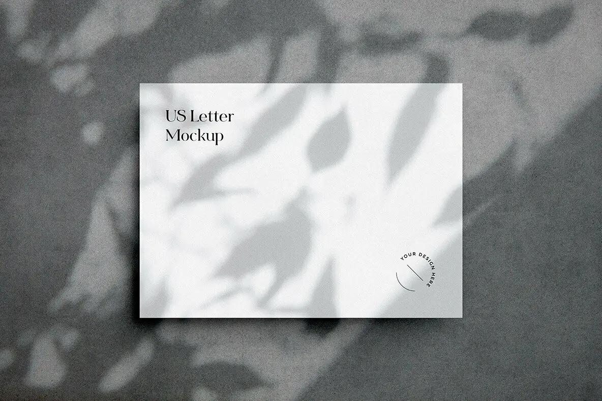 Minimal US Letter Paper Mockup Vol.2 Mockups - YouWorkForThem