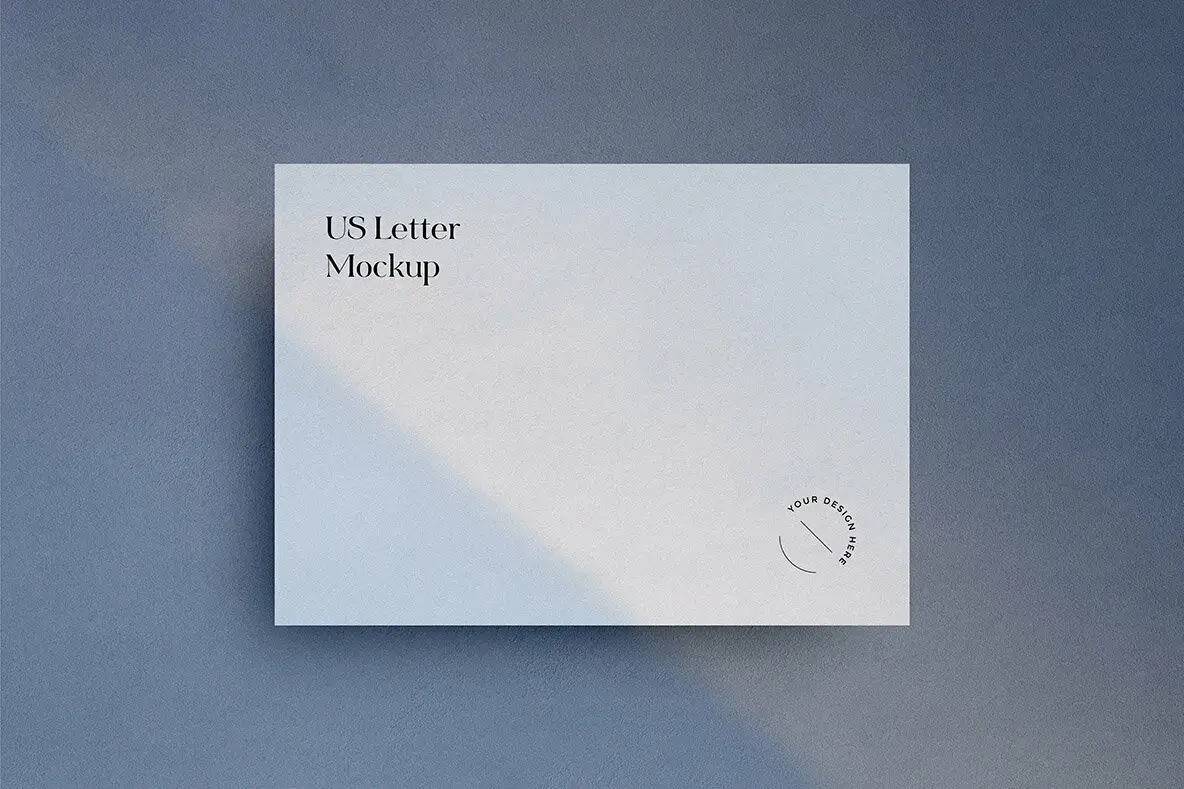 Minimal US Letter Paper Mockup Vol.2 Graphics - YouWorkForThem