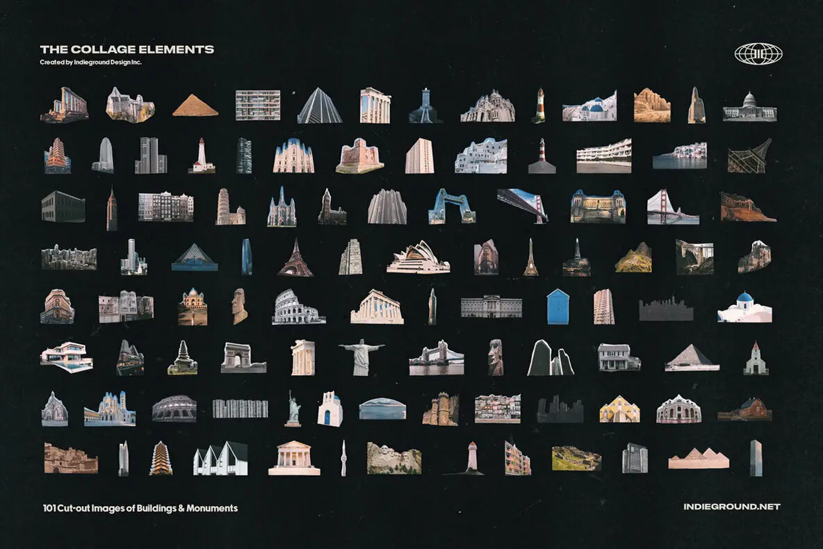 Collage Elements Illustrations - YouWorkForThem