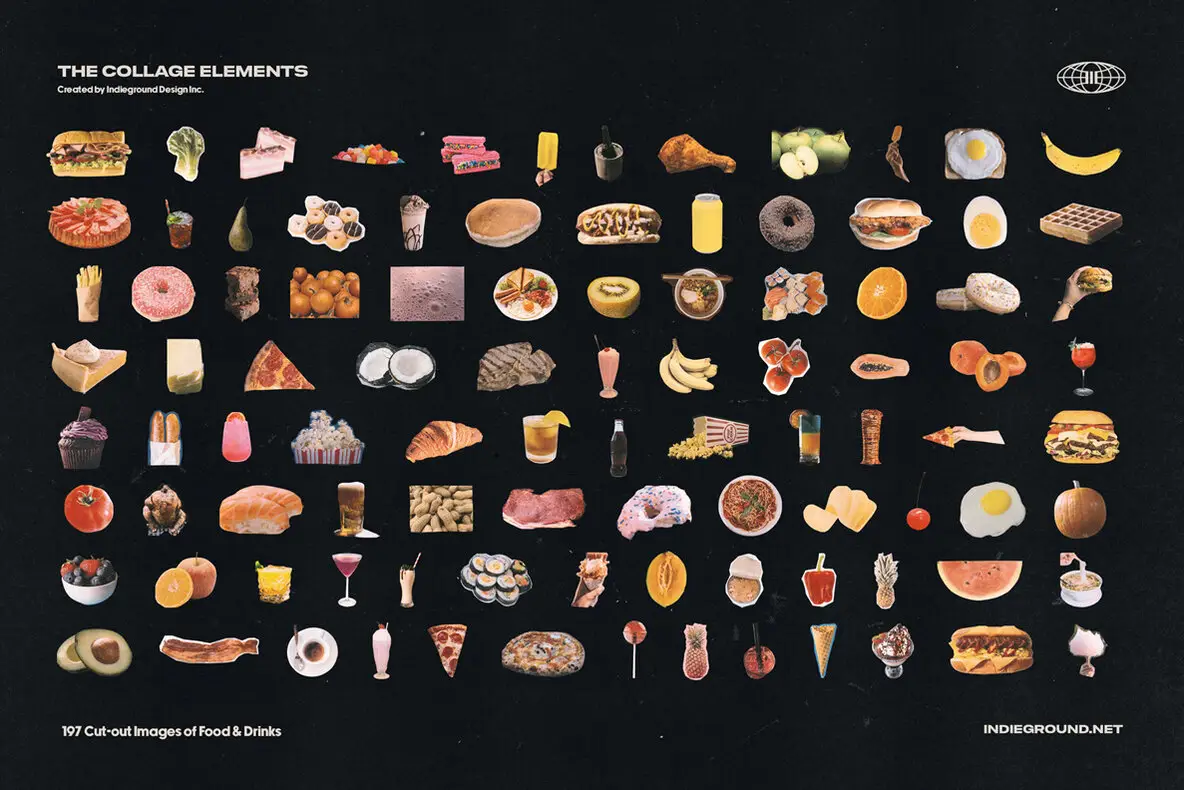 Collage Elements Illustrations - YouWorkForThem