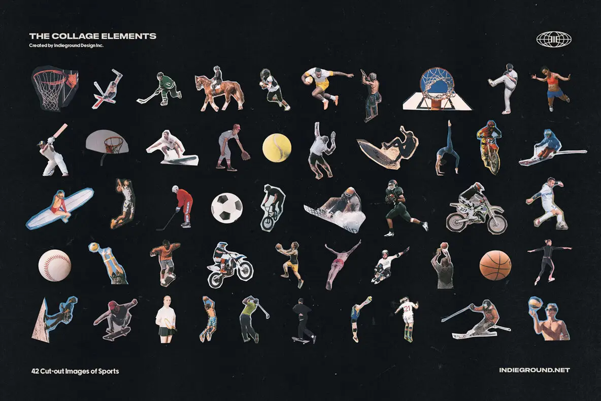 Collage Elements Graphics - YouWorkForThem