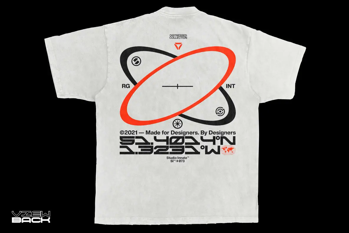 Heavy Distressed T-Shirt Mockup Graphics - YouWorkForThem