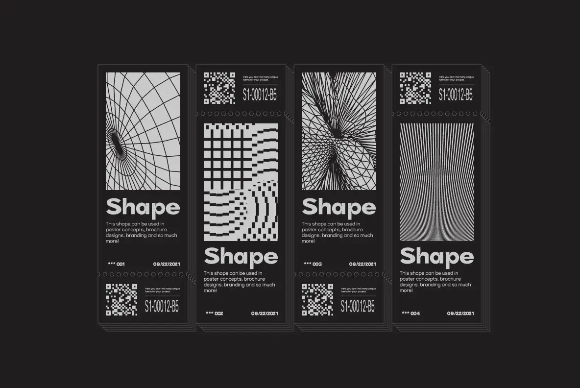 Brutalism Vector Shapes Graphics - YouWorkForThem