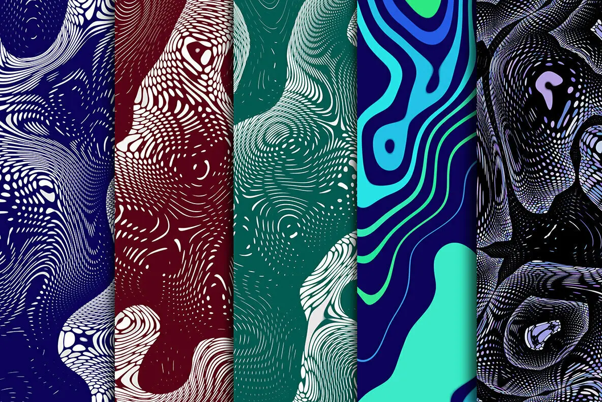 Wave Backgrounds 4 Graphics - YouWorkForThem