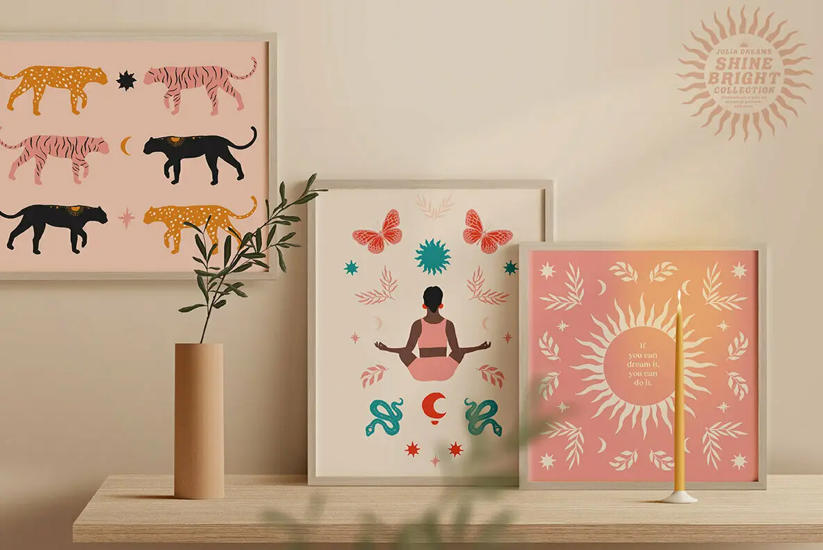 Shine Bright Collection Illustrations - YouWorkForThem