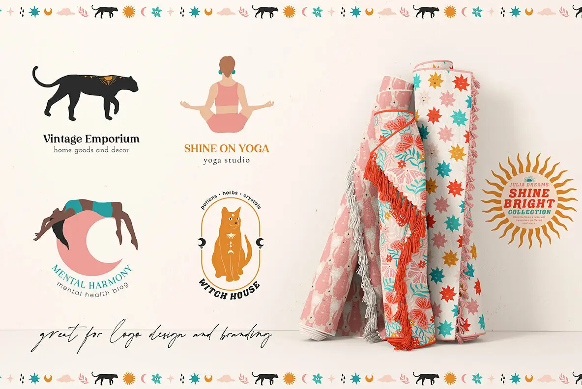 Shine Bright Collection Illustrations - YouWorkForThem