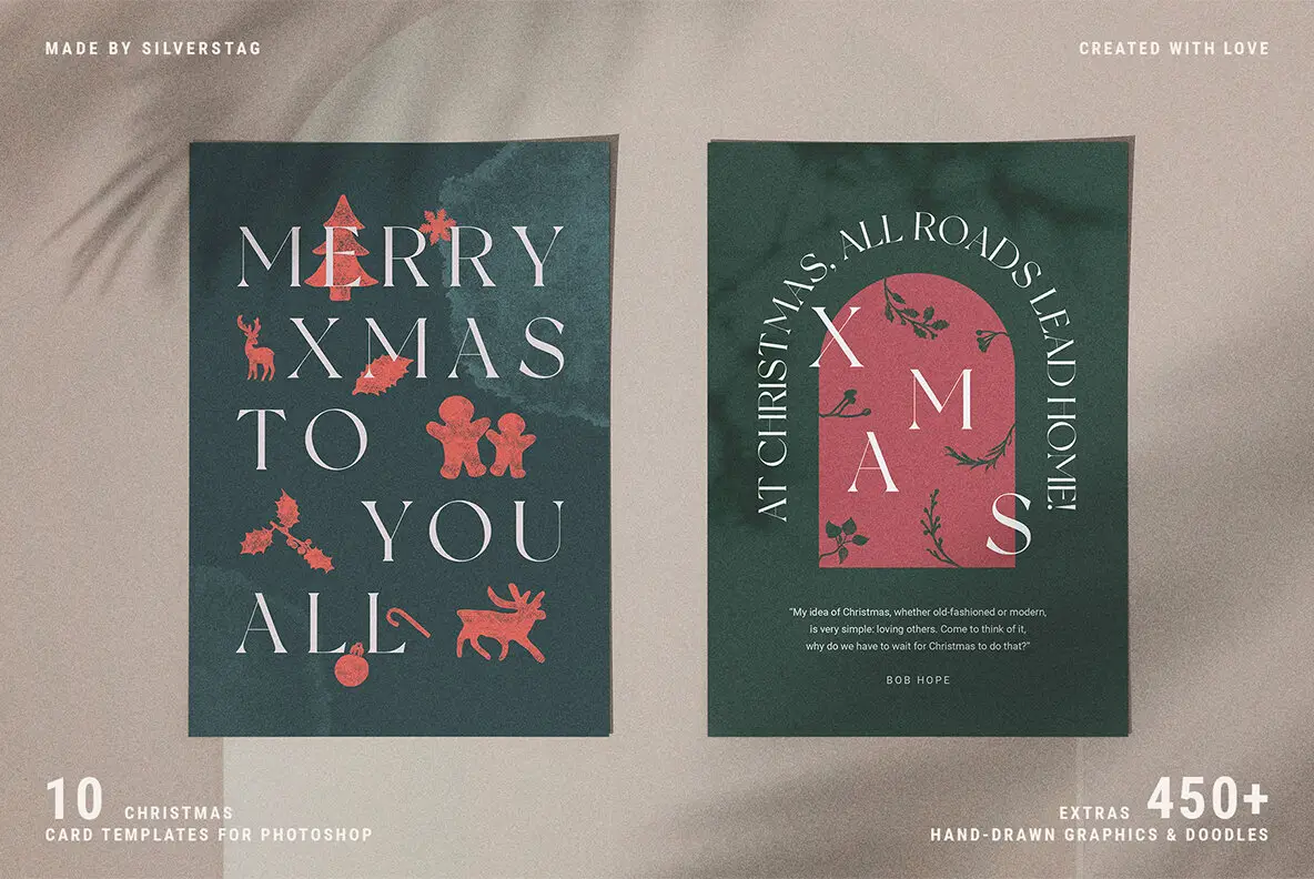 Christmas Newsletter Templates Pack Holidays - YouWorkForThem