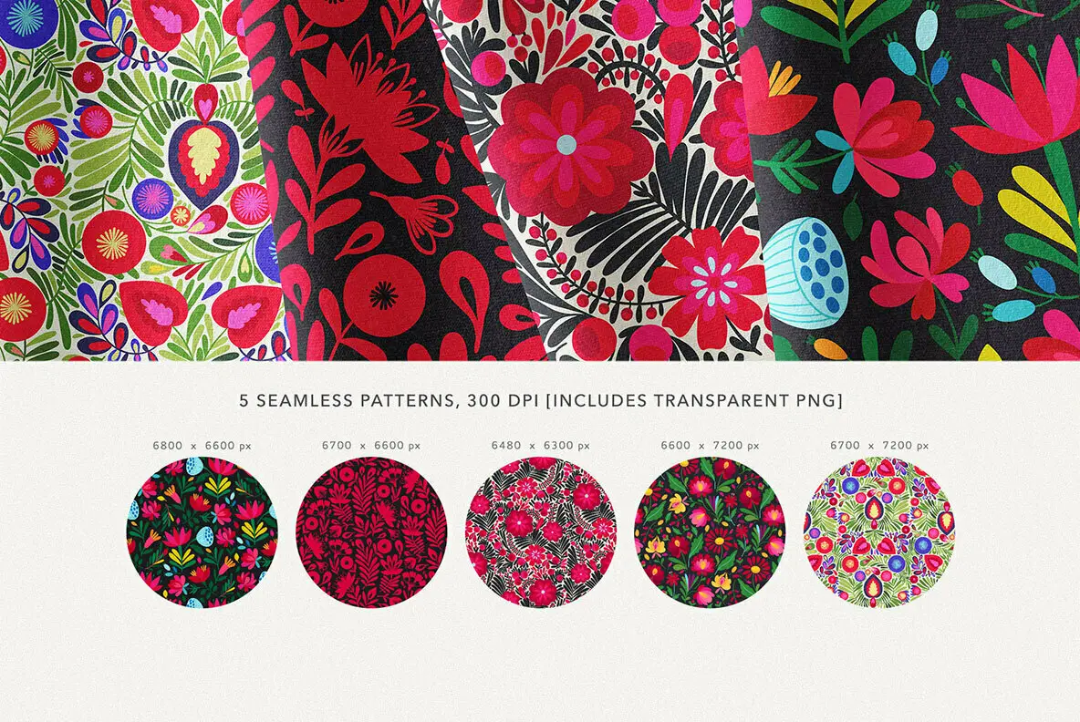 Romanian Folk Art Patterns Set Patterns - YouWorkForThem