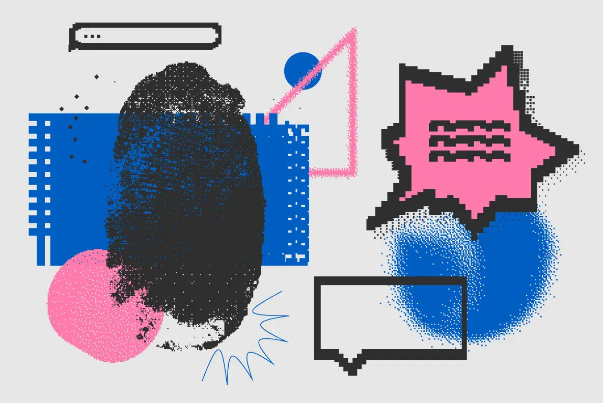 126 Vector Dither Textured Clip Art Shapes Graphics - YouWorkForThem