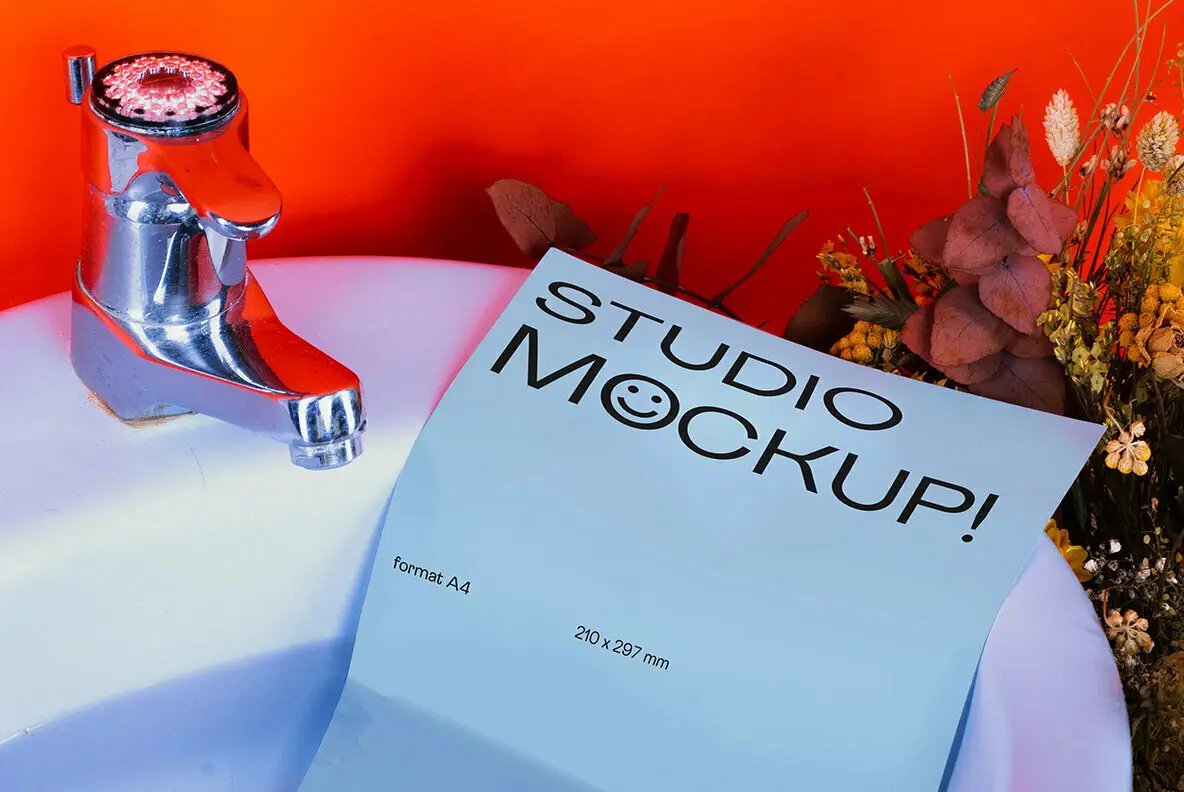 Mockup Lavabo Brut Graphics - YouWorkForThem