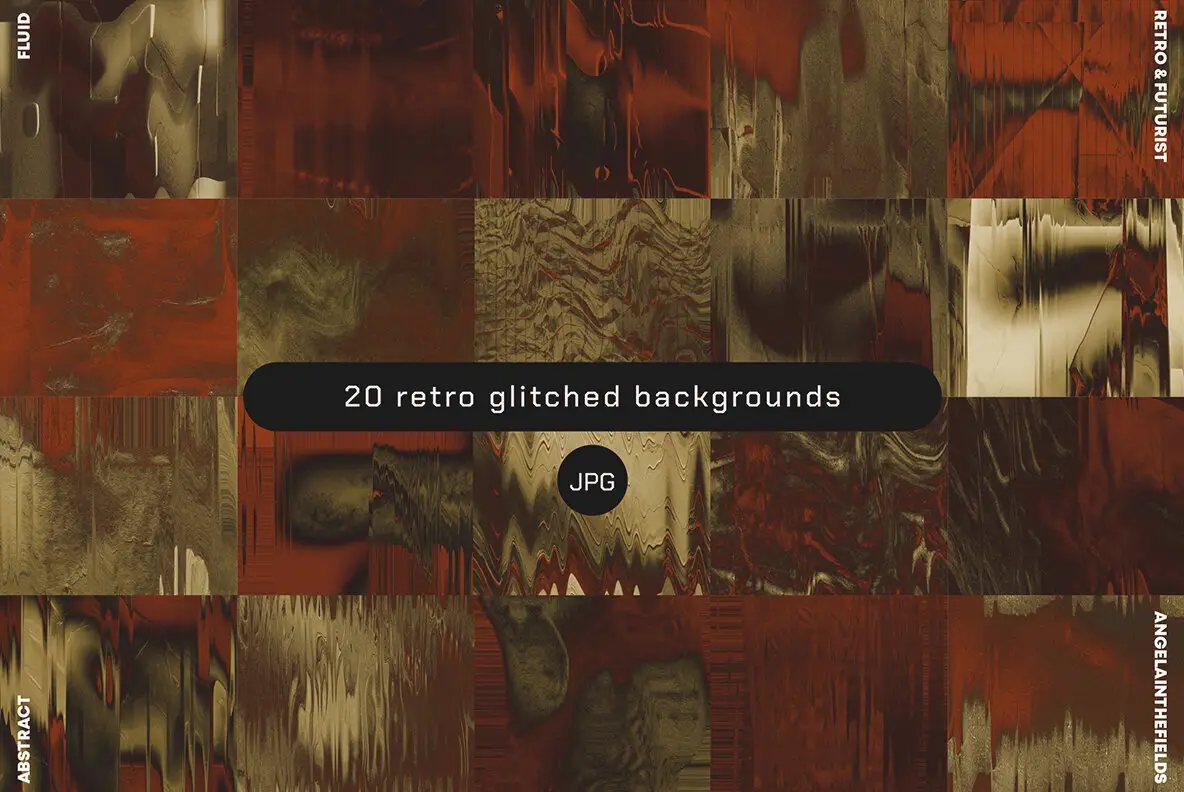 Glitch Scan Rust Texture Set Textures - YouWorkForThem