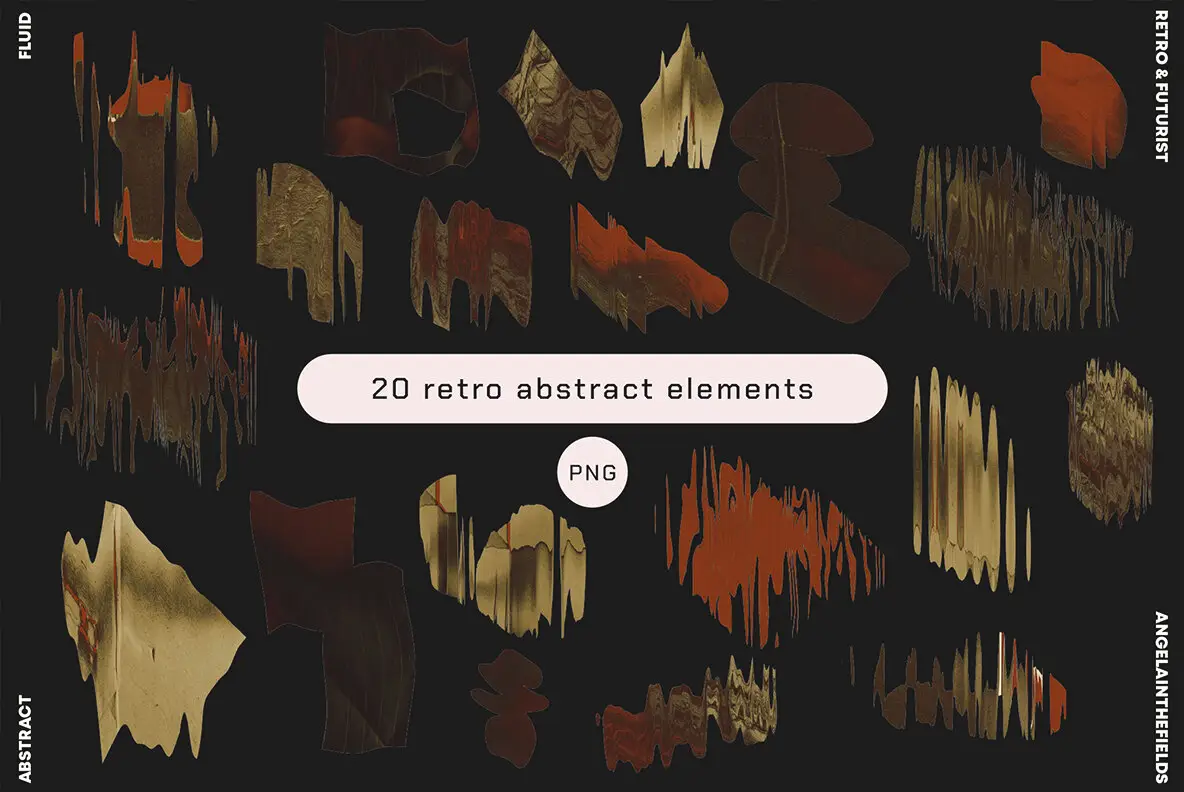 Glitch Scan Rust Texture Set Textures - YouWorkForThem