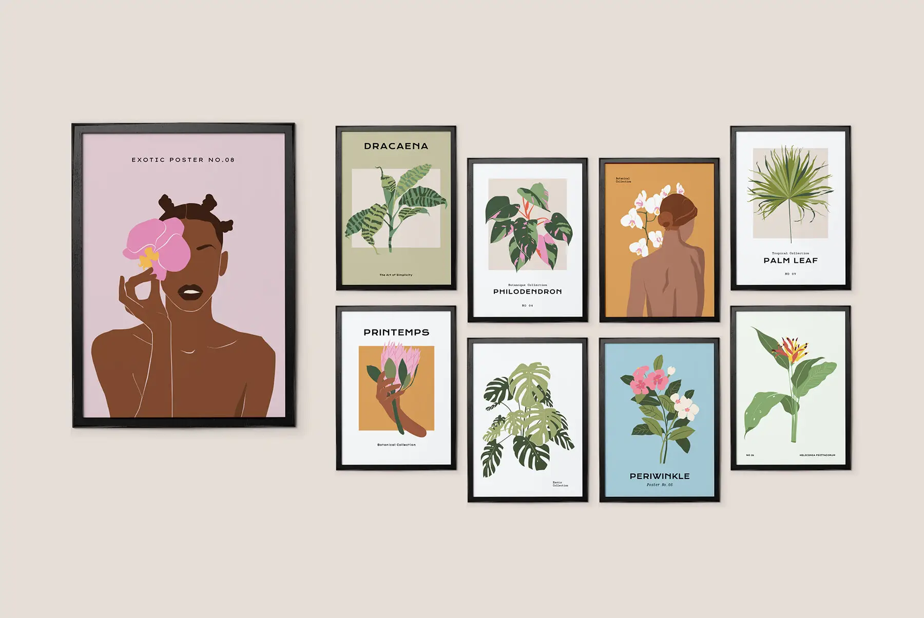 Tropical Prints Posters Graphics - YouWorkForThem