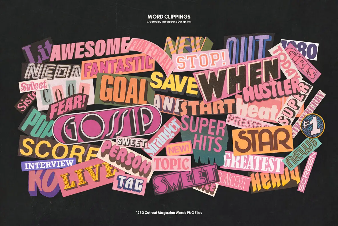 Word Clippings Graphics - YouWorkForThem