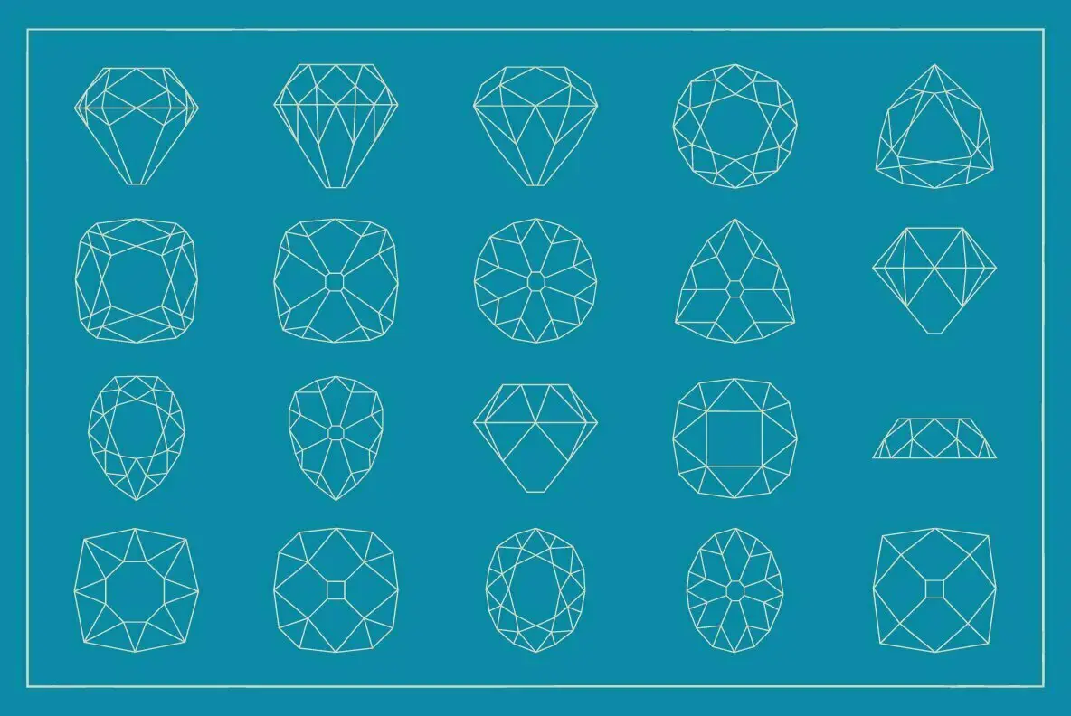 Gemstone Cutting Patterns Volume 02 Graphics - YouWorkForThem