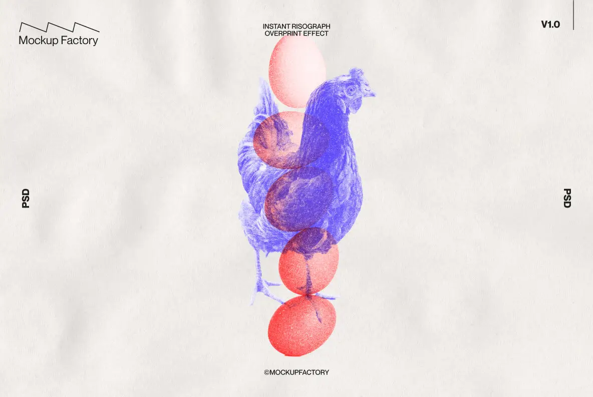 Risograph Overprint Effect Graphics - YouWorkForThem