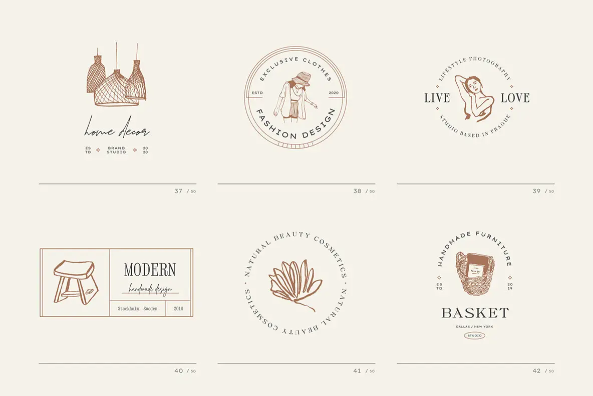 Modern Art Logo Kit Graphics - YouWorkForThem