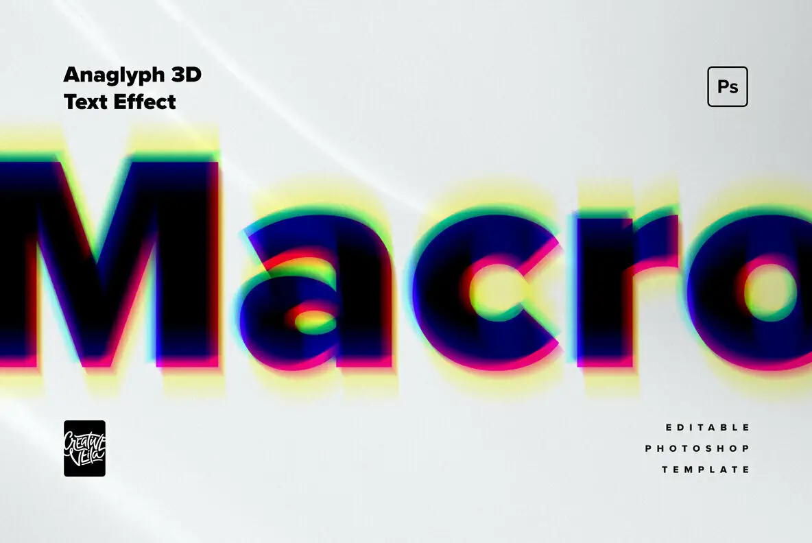 Anaglyph 3D Text Effects - YouWorkForThem
