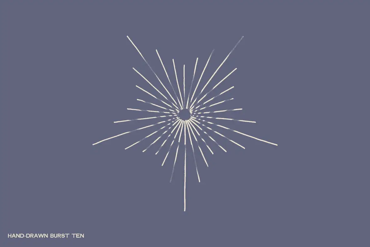 28 Hand-Drawn Burst Elements Graphics - YouWorkForThem
