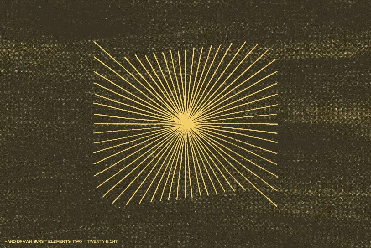 36 Hand-Drawn Burst Elements Graphics - YouWorkForThem