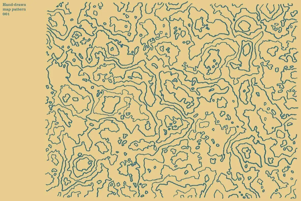 Hand-Drawn Vector Map Patterns Volume 01 Graphics - YouWorkForThem