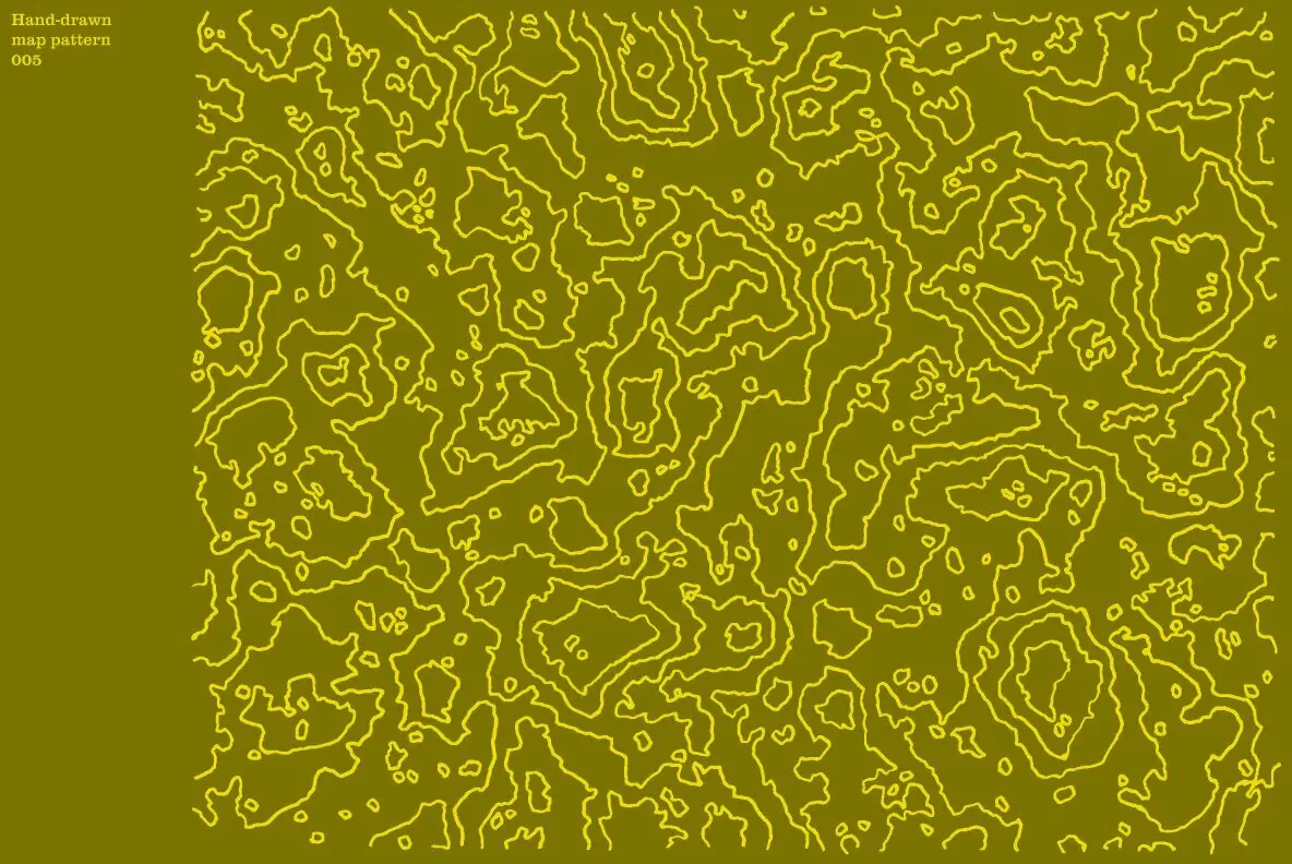 Hand-Drawn Vector Map Patterns Volume 01 Objects - YouWorkForThem