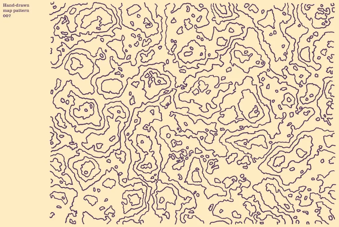 Hand-Drawn Vector Map Patterns Volume 01 Graphics - YouWorkForThem