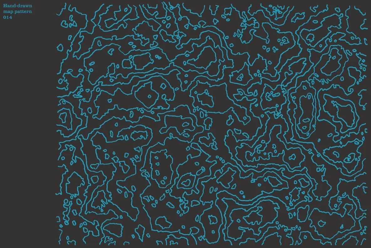 Hand-Drawn Vector Map Patterns Volume 01 Objects - YouWorkForThem