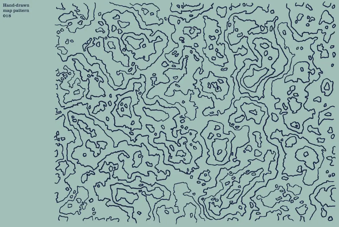 Hand-Drawn Vector Map Patterns Volume 01 Graphics - YouWorkForThem