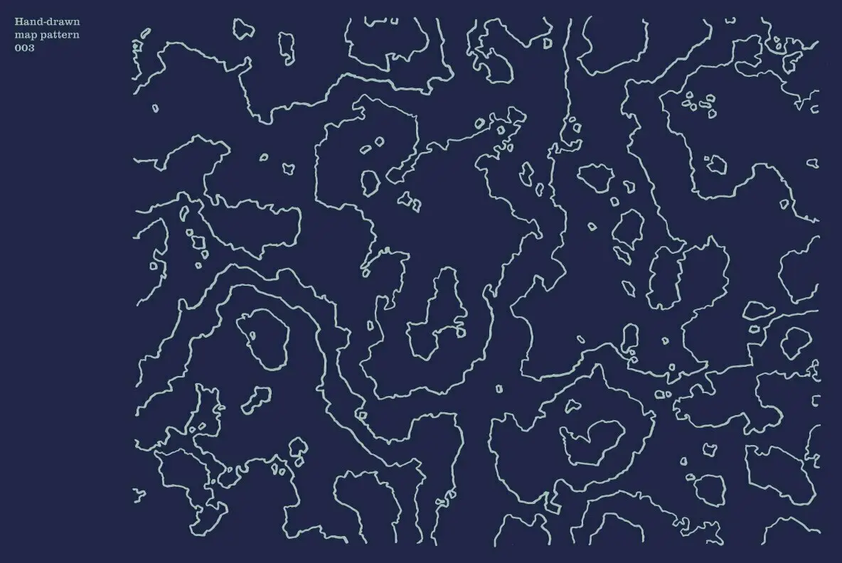 Hand-Drawn Vector Map Patterns Volume 02 Graphics - YouWorkForThem
