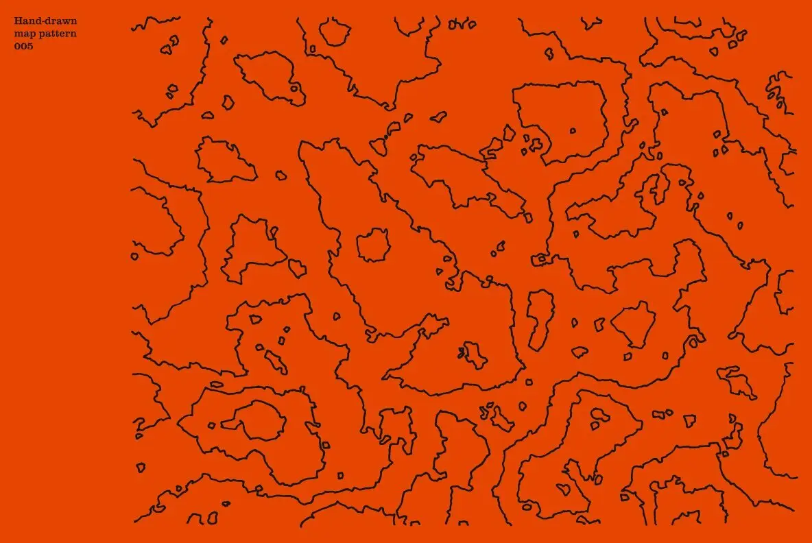 Hand-Drawn Vector Map Patterns Volume 02 Graphics - YouWorkForThem