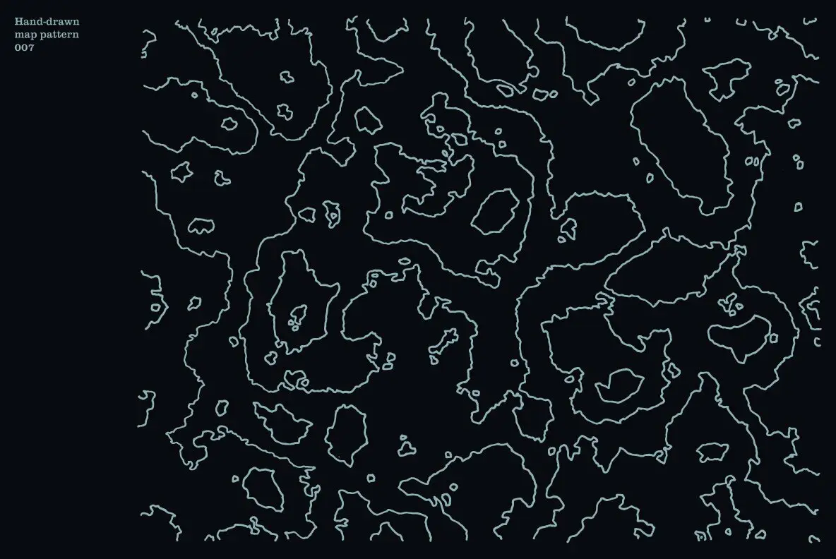 Hand-Drawn Vector Map Patterns Volume 02 Graphics - YouWorkForThem