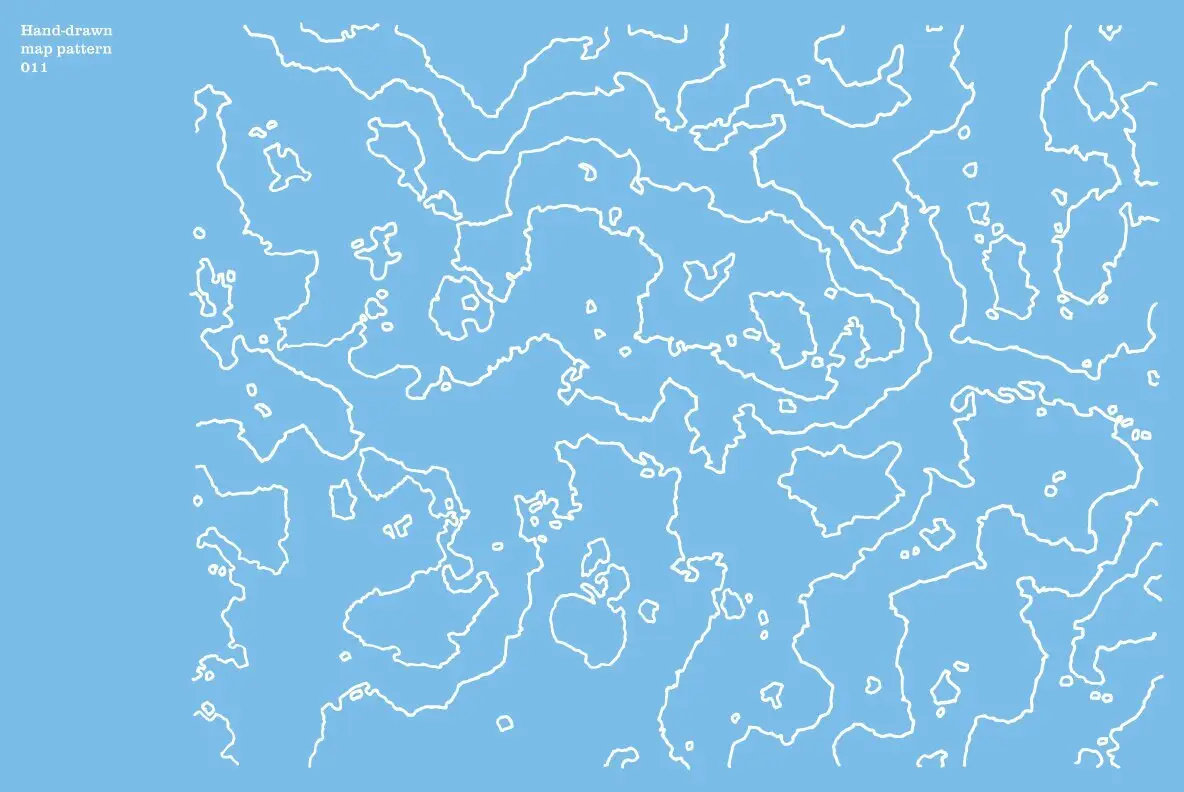 Hand-Drawn Vector Map Patterns Volume 02 Graphics - YouWorkForThem