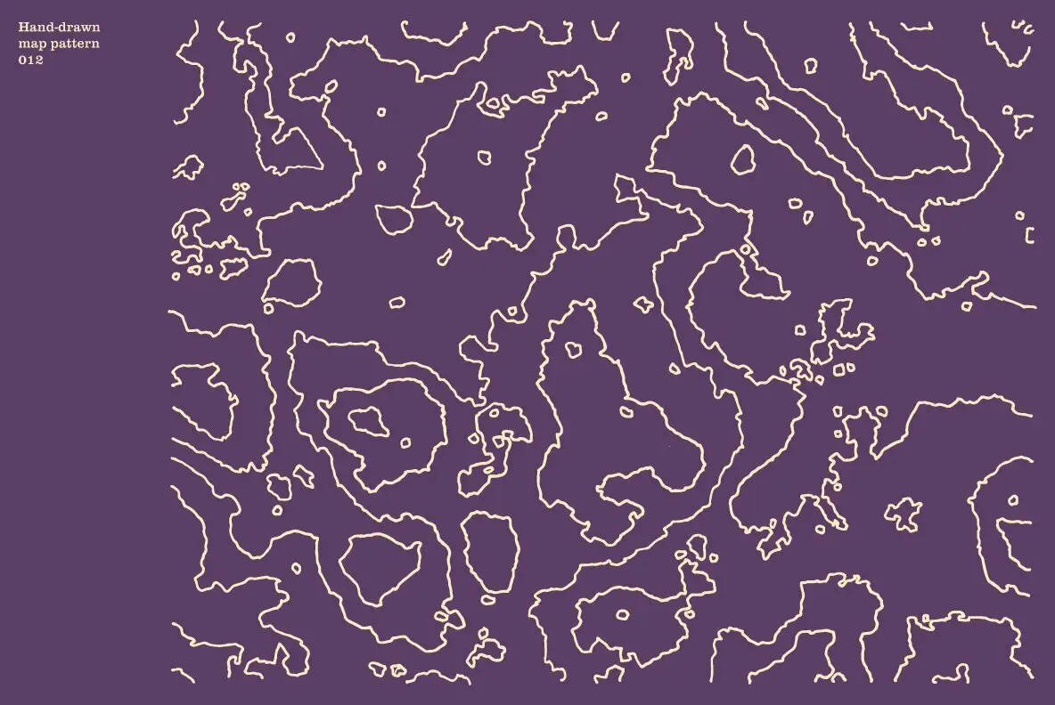 Hand-Drawn Vector Map Patterns Volume 02 Graphics - YouWorkForThem