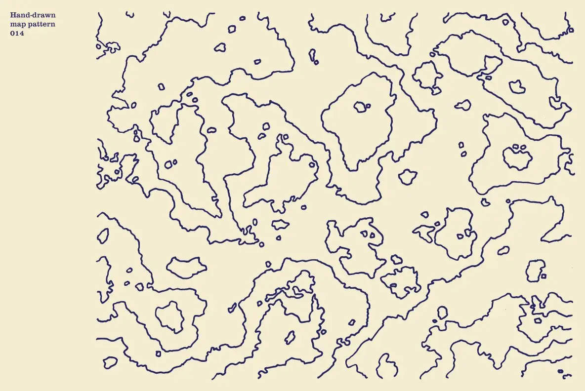 Hand-Drawn Vector Map Patterns Volume 02 Graphics - YouWorkForThem