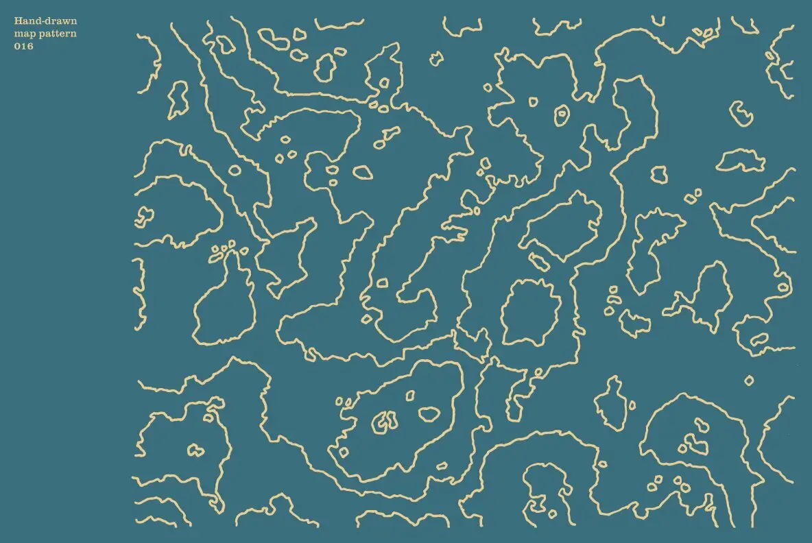 Hand-Drawn Vector Map Patterns Volume 02 Graphics - YouWorkForThem